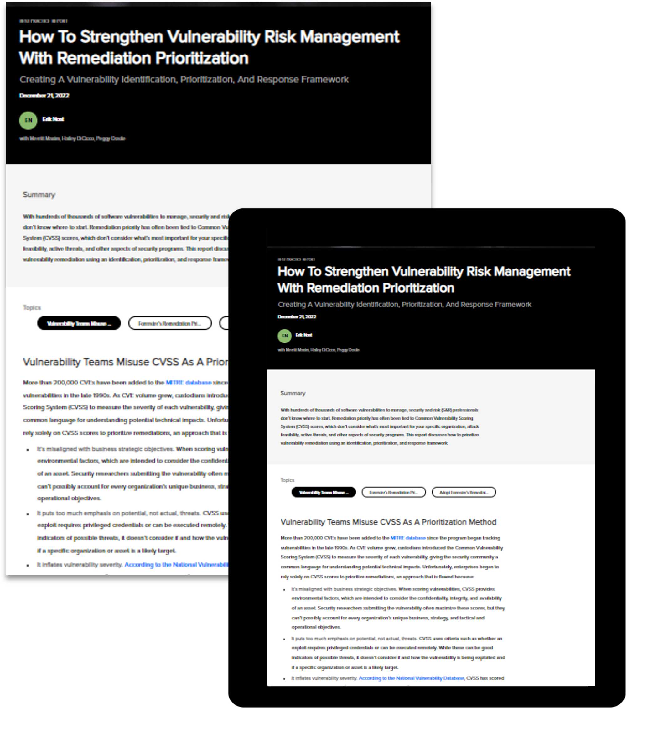 Vulnerability Prioritization - Report