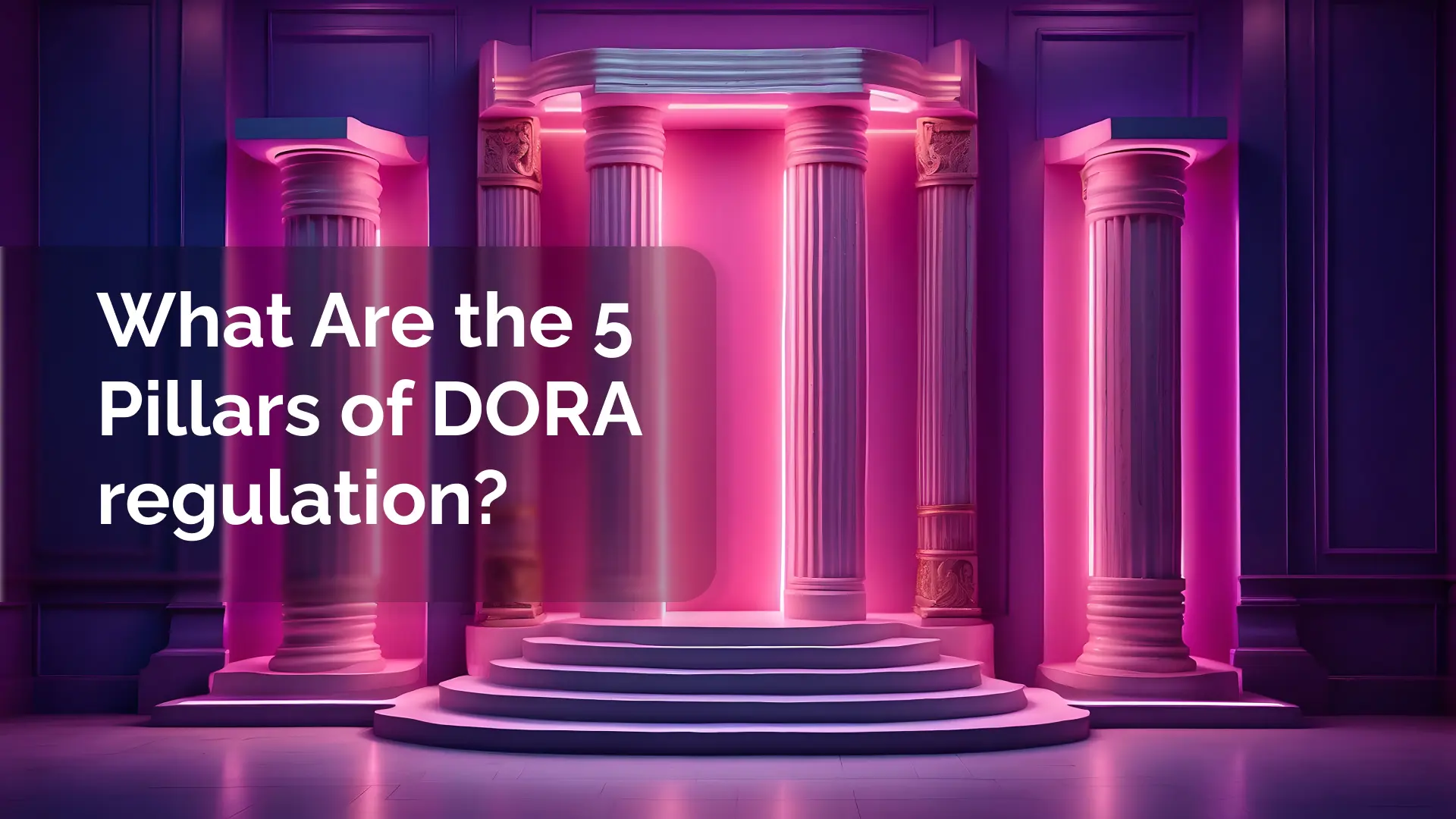 What Are the 5 Pillars of DORA regulation? - FortifyData Automated ...